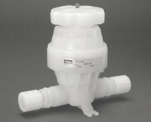 Parker派克 PFA 阀 | PFA Valves | UHP 超高纯 PFA手动隔膜阀 (1 ') 2 通阀 – MV-12 系列 UHP PFA Manual Diaphragm (1 ...